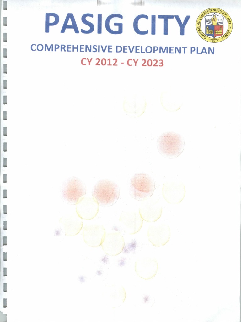 Pasig Comprehensive Development Plan | PDF