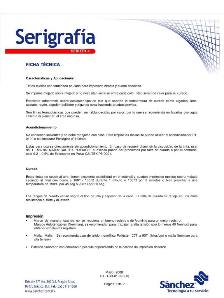 Seritex | PDF | Textiles | Aluminio