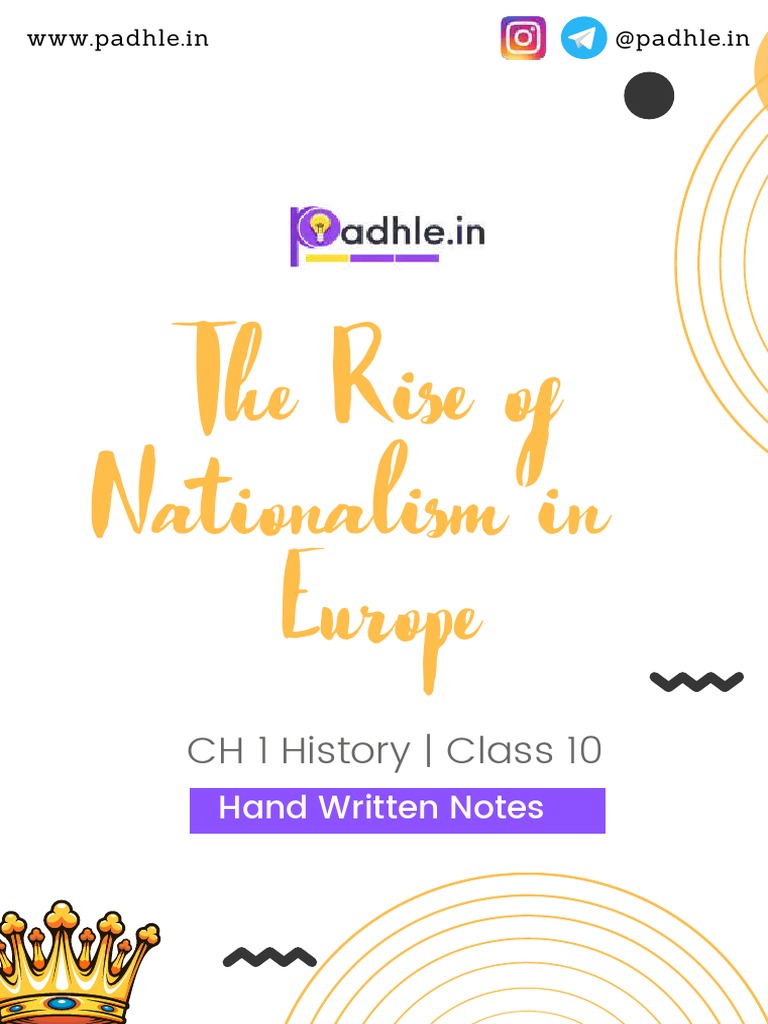 The Rise of Nationalism in Europe Notes With PYQ | PDF | German Empire ...