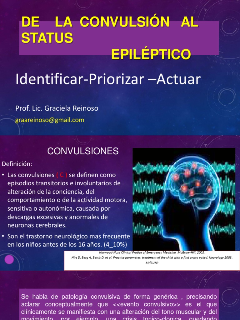 Manejo Del Status Convulsivo | PDF | Epilepsia | Desórdenes neurológicos