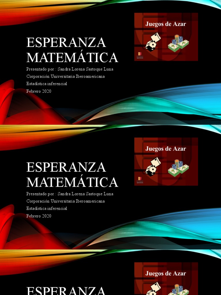 Fórmula y Definición de Esperanza Matemática | PDF | Teoría de ...