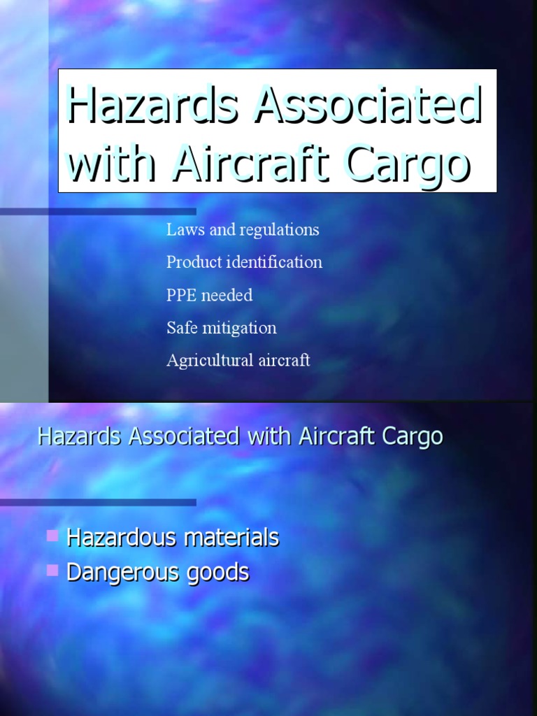 Cargo Aircraft Safety Risks | PDF | Dangerous Goods | National ...