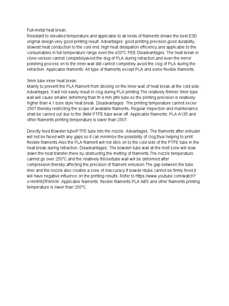 Full Metal Heat Break | PDF | Technology & Engineering