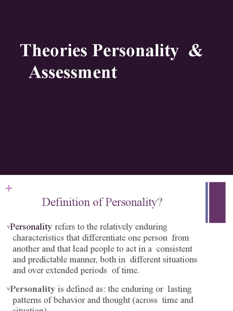 Theories of Personality | PDF | Id | Personality Psychology