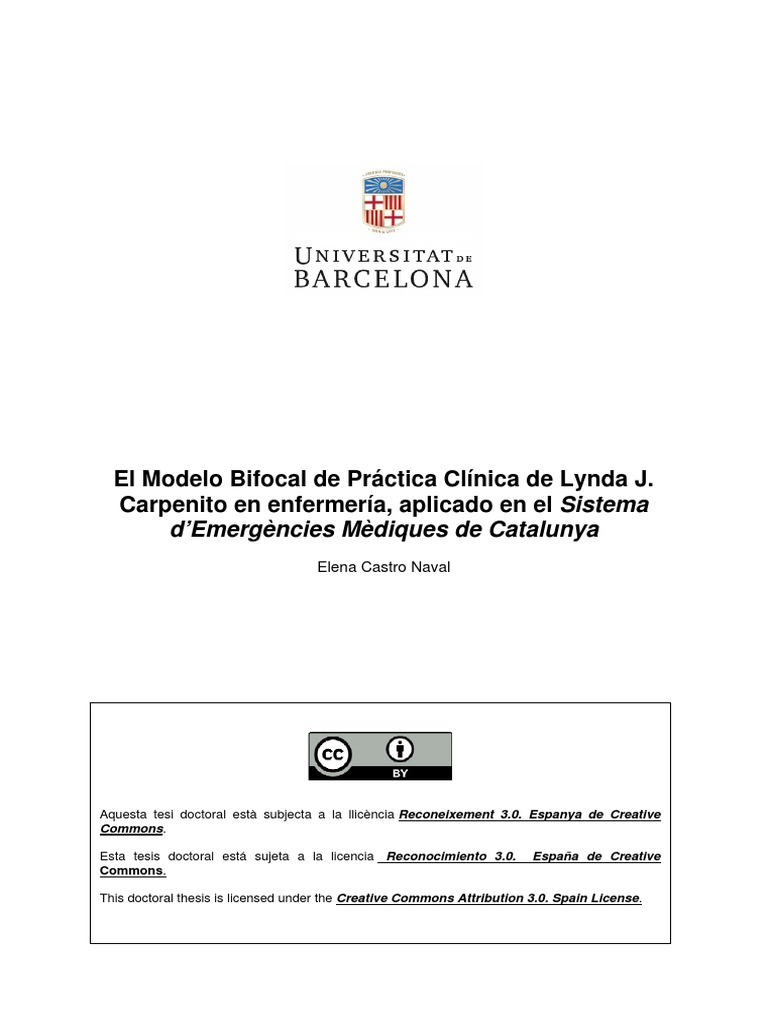 Modelo de Carpenito | PDF | Enfermería | Cuidado de la salud