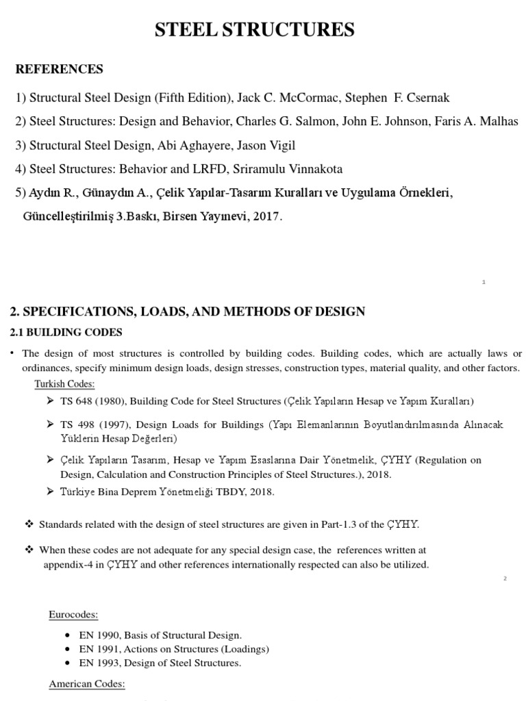 Steel Structures - (Introduction) - 3 | PDF | Structural Load ...