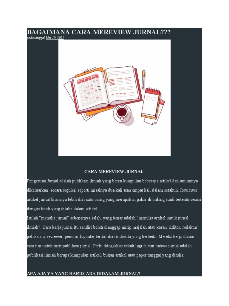 Panduan Mereview Jurnal Ilmiah | PDF