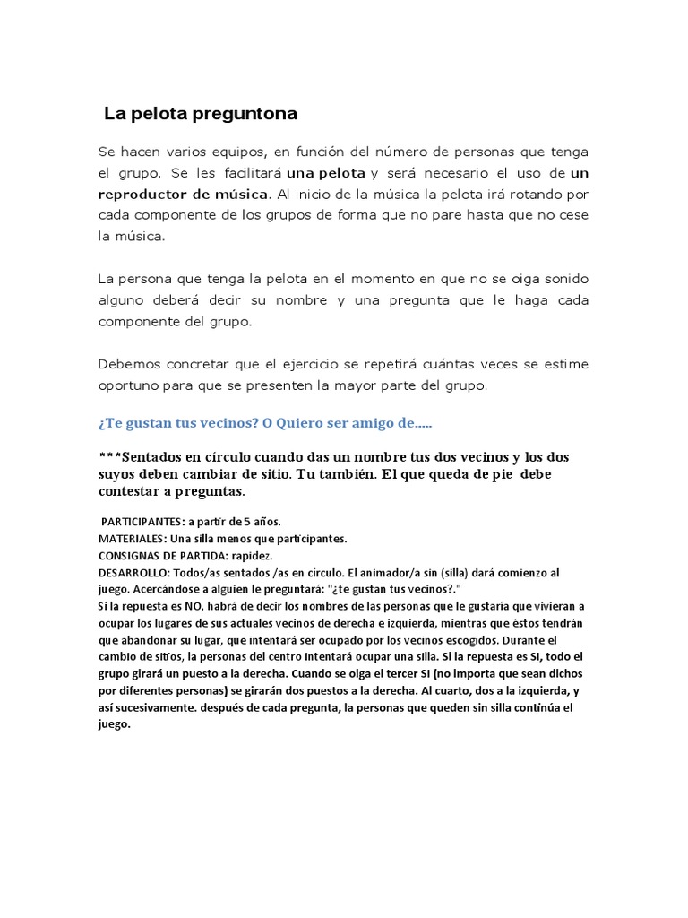 Dinamicas para El Primer Dia | PDF