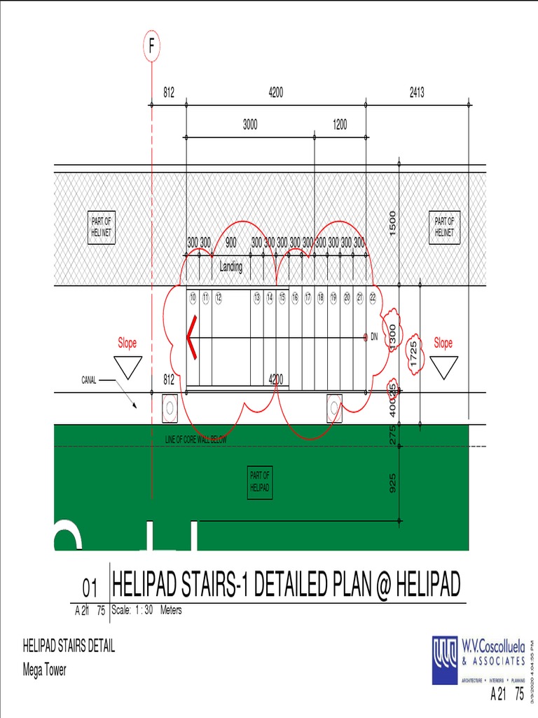 Sheet - A 21 75 - Helipad Stairs Detail | PDF