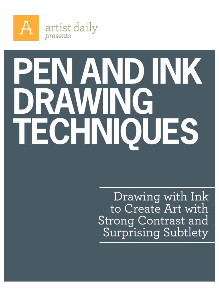 PE NA N D IN K Drawing Techniques | PDF | Drawing | Pen