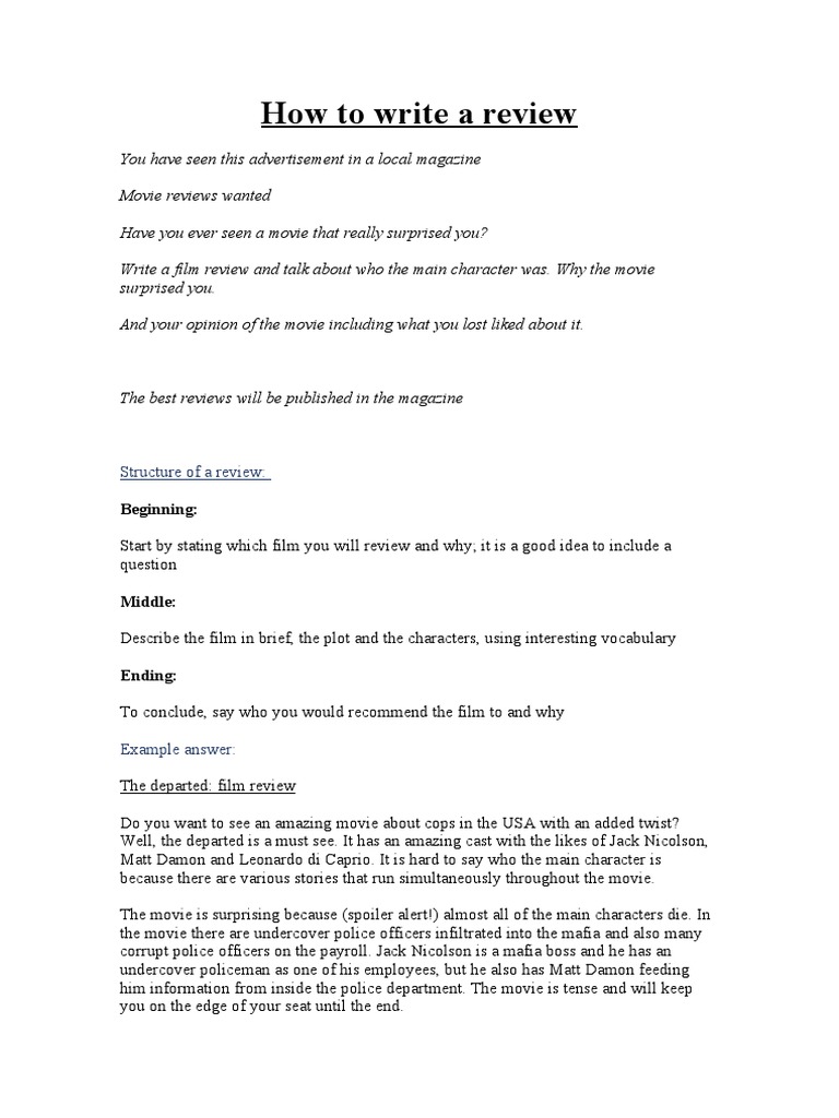 How To Write B2 Compositions | PDF | Reason