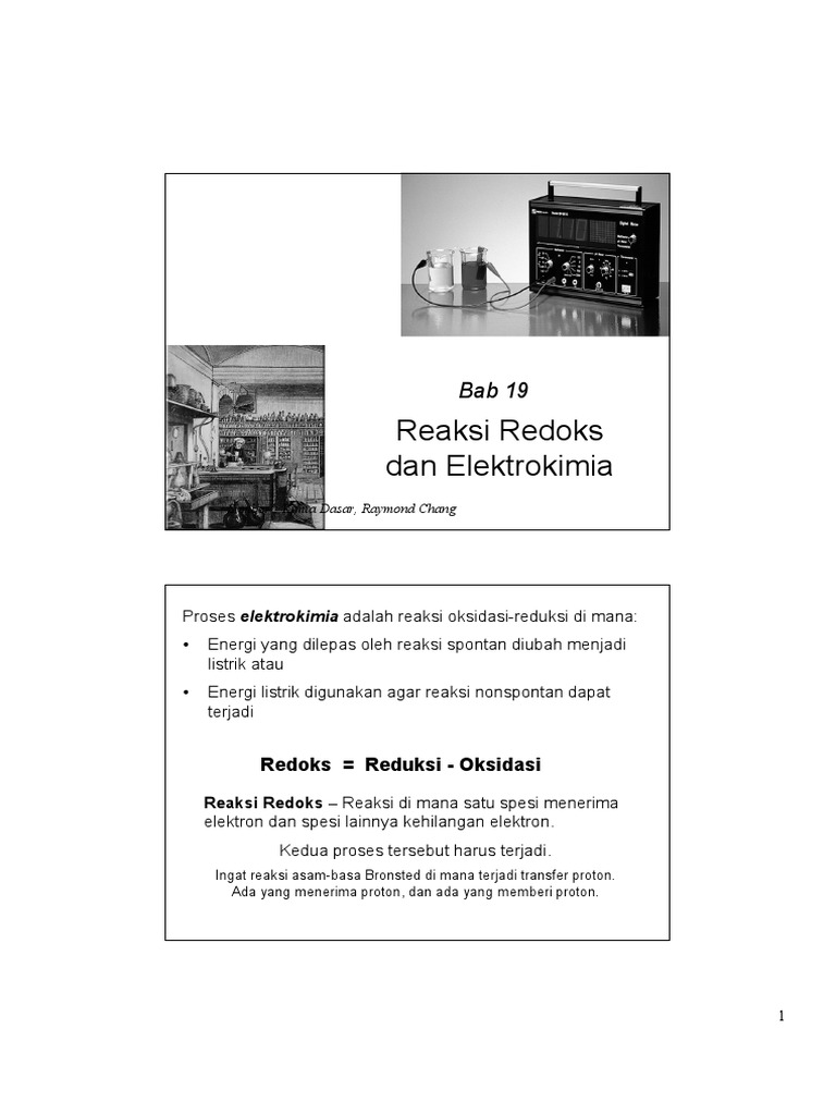 19 Bab 19 Reaksi Redoks | PDF