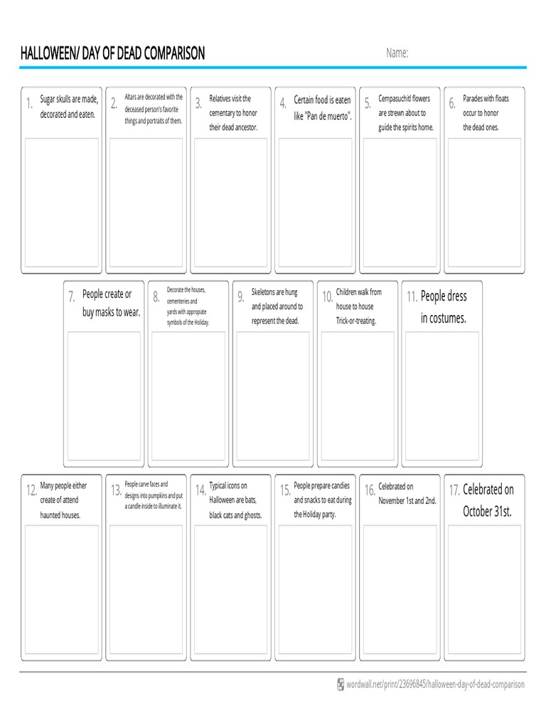 Halloween vs. Day of the Dead | PDF | Halloween | Traditions