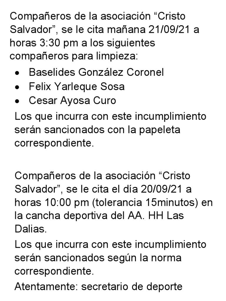 Compañeros de La Asociación | PDF | Deportes y actividades al aire ...