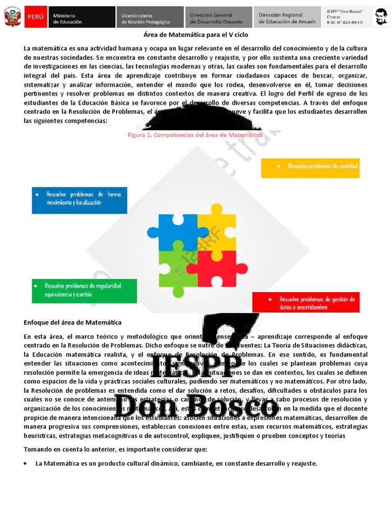 1° Semana Analisis Del DCNB Del V Ciclo | PDF | Aprendizaje | Números