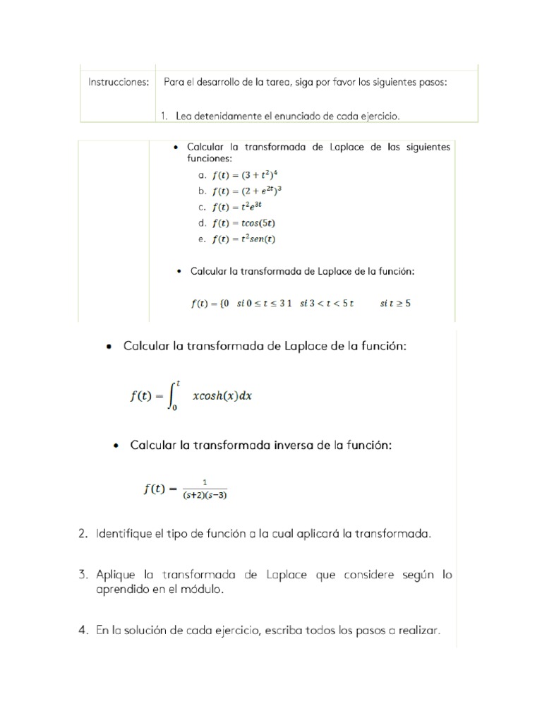 Ejercicios - Eje - 3 (1) Transformada Laplace - Marzo 20-2021 | PDF