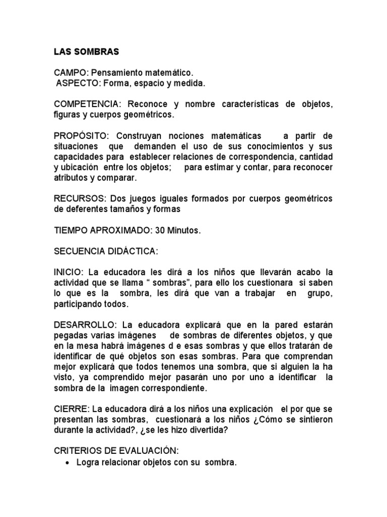 Las Sombras | PDF