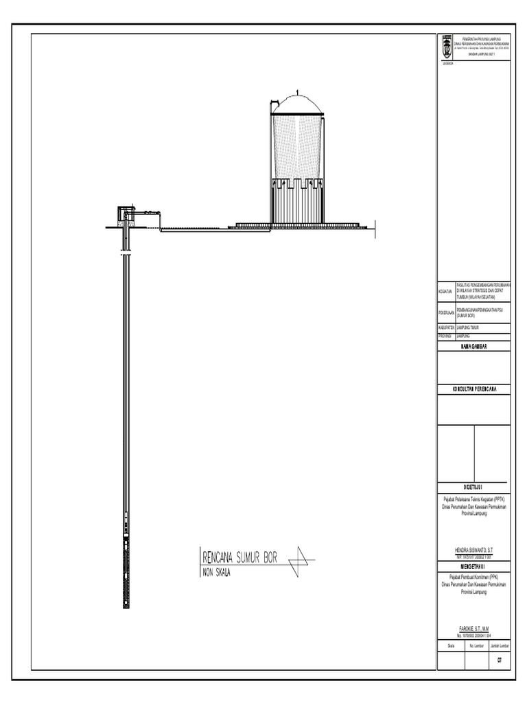 Gambar Rencana Sumur Bor | PDF