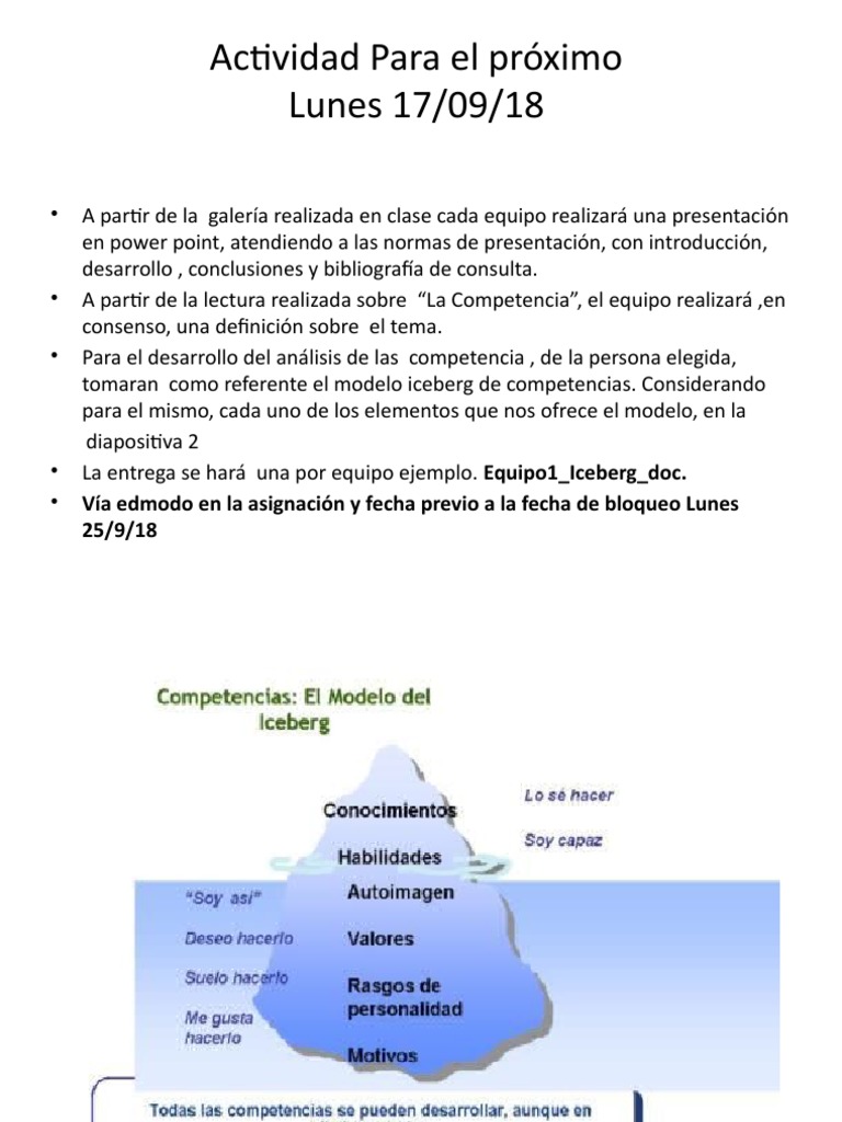 Iceberg de Competencias | PDF
