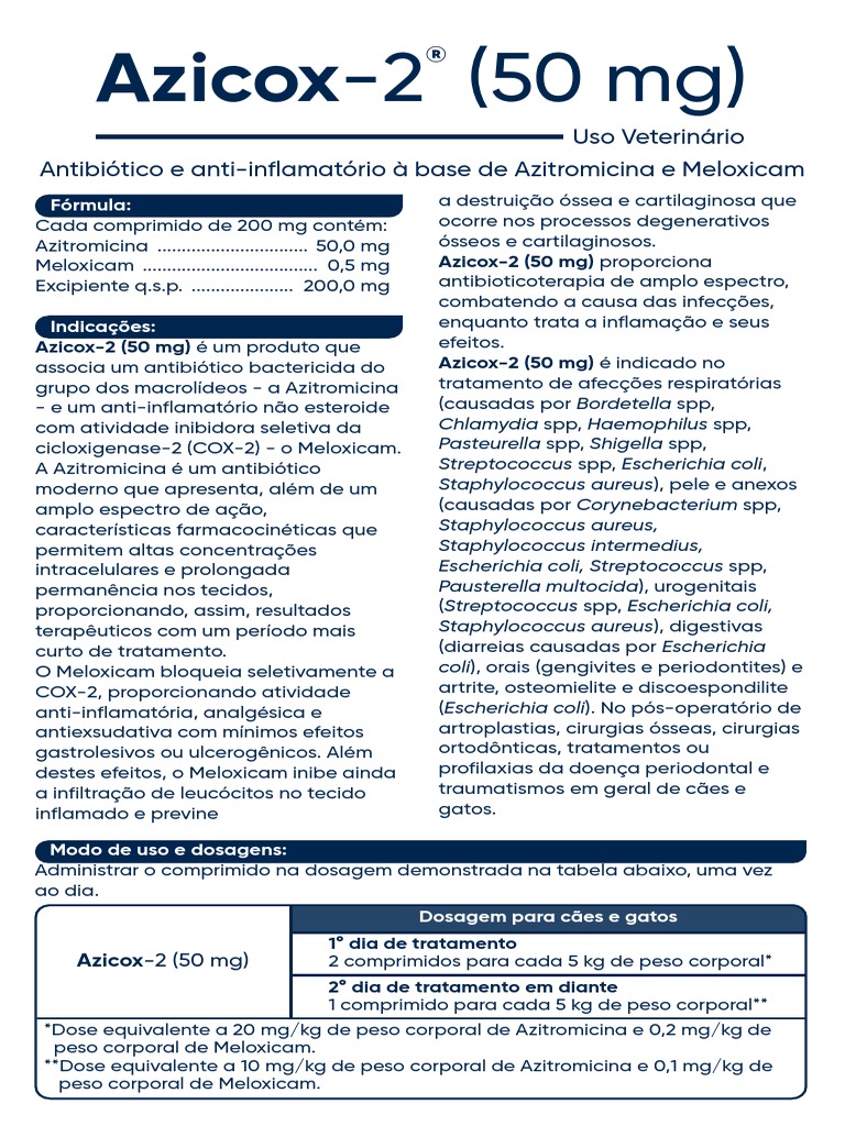 Azicox 2 - Bula 50MG | PDF | Remédio | Medicina Clínica