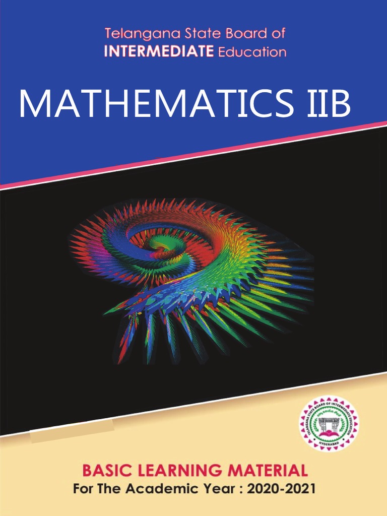Telangana Board Class 12 Mathematics IIB TextbookEM | PDF | Circle ...