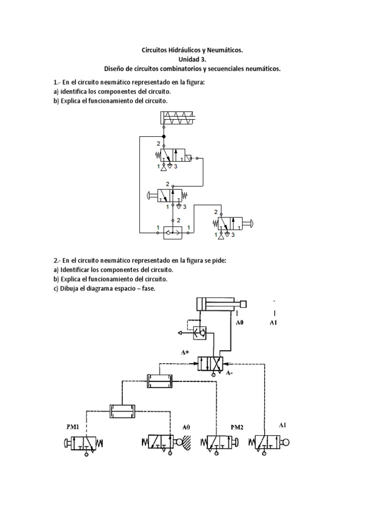 Ejercicios - Ctos - Hid - Neum - U - 3 | PDF
