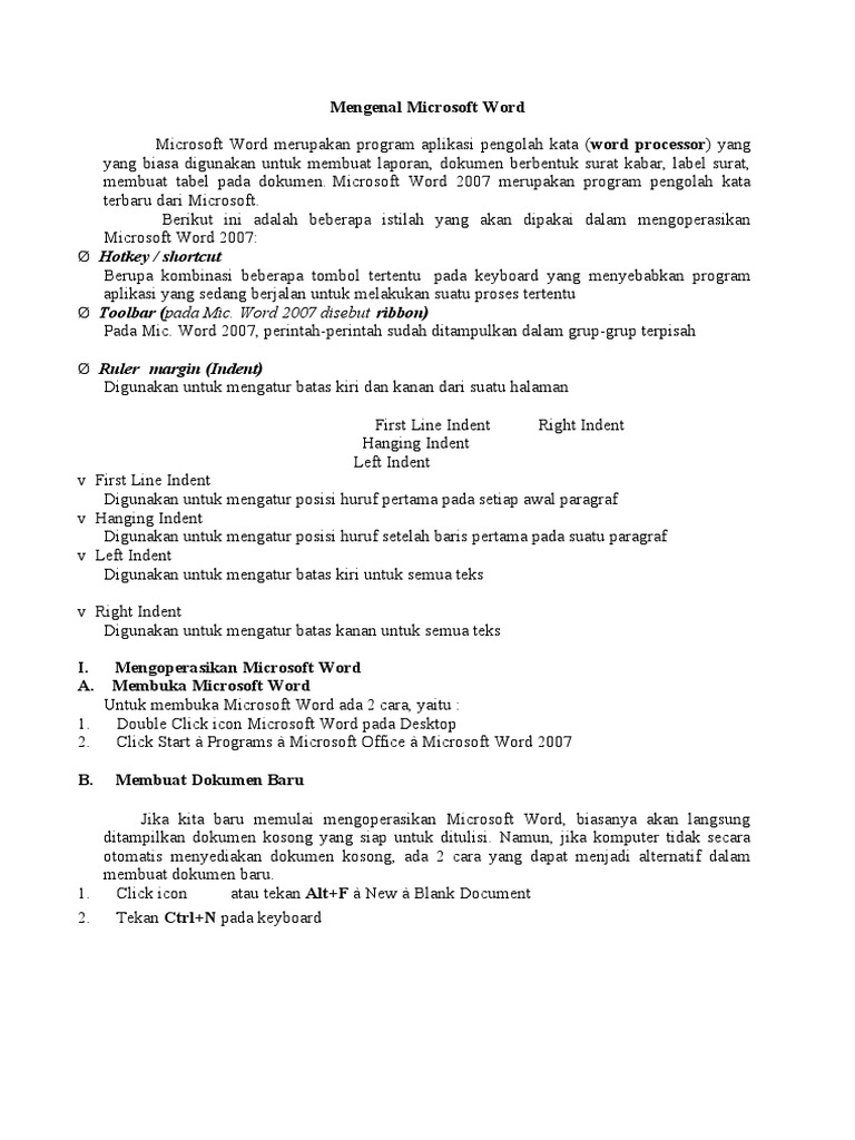 Mengenal Microsoft Word | PDF