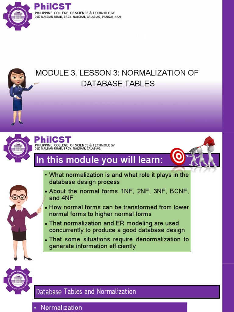 IM Module 3, Lesson 3 | Download Free PDF | Database Design | Databases