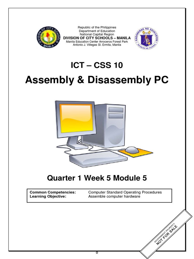 TLE-TE 10 - Q1 - W5 - Mod5 - ICT CSS | PDF | Usb | Electrical Connector