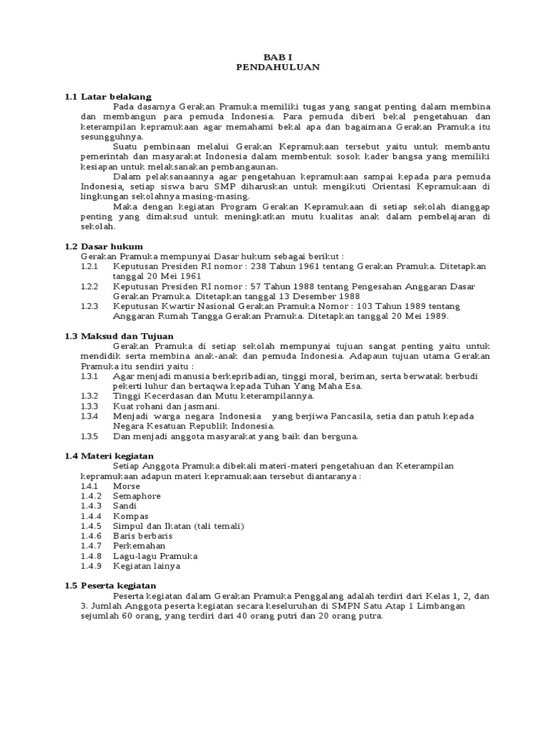 Program Ekstra Pramuka | PDF