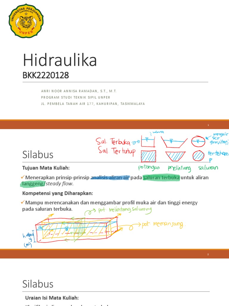 1 Hidraulika Pendahuluan | PDF
