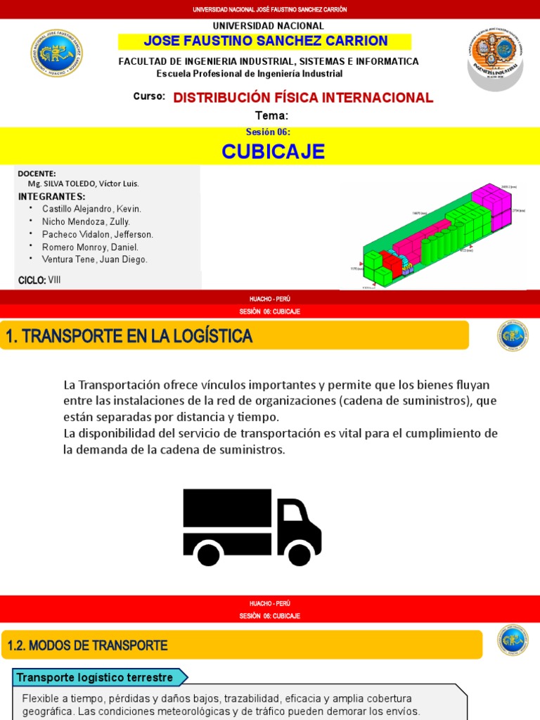 Cubicaje en Logística y Transporte | PDF | Transporte | Logística