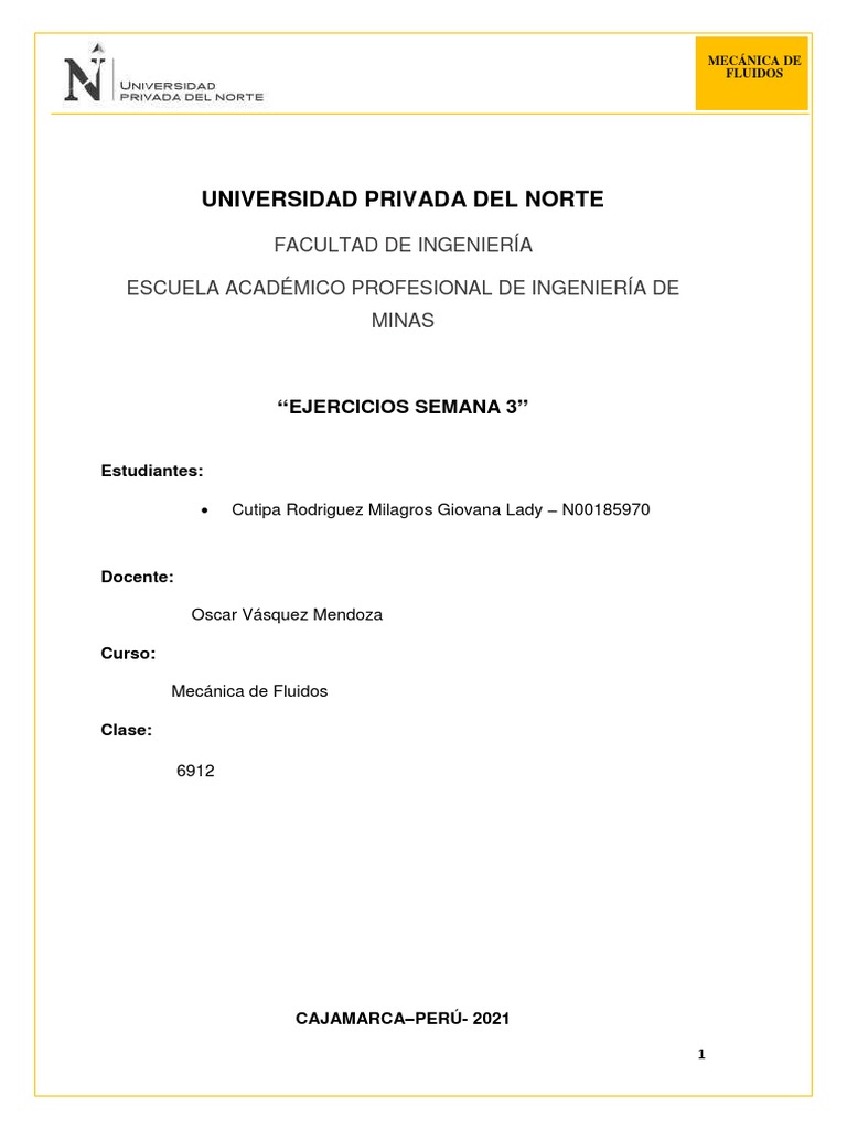 Ejercicios Sem3 Cutipa Milagros | PDF | Presión | Líquidos