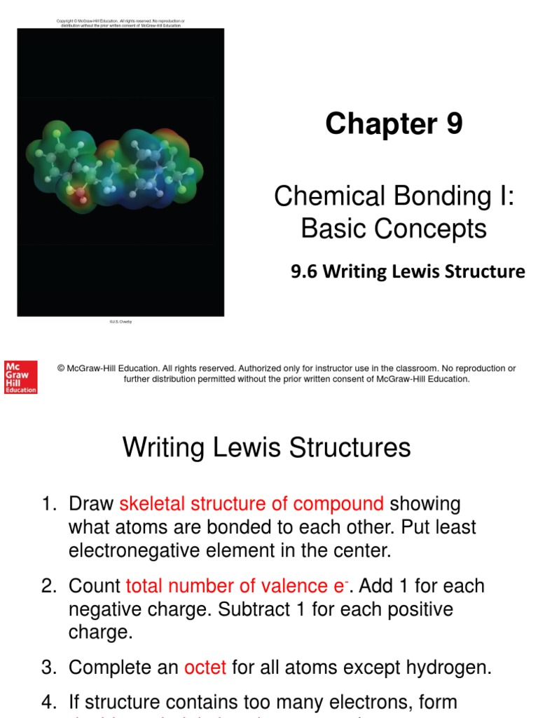 Chapter 9.6 Writing Lewis Structure | PDF | Chemical Bond | Valence ...