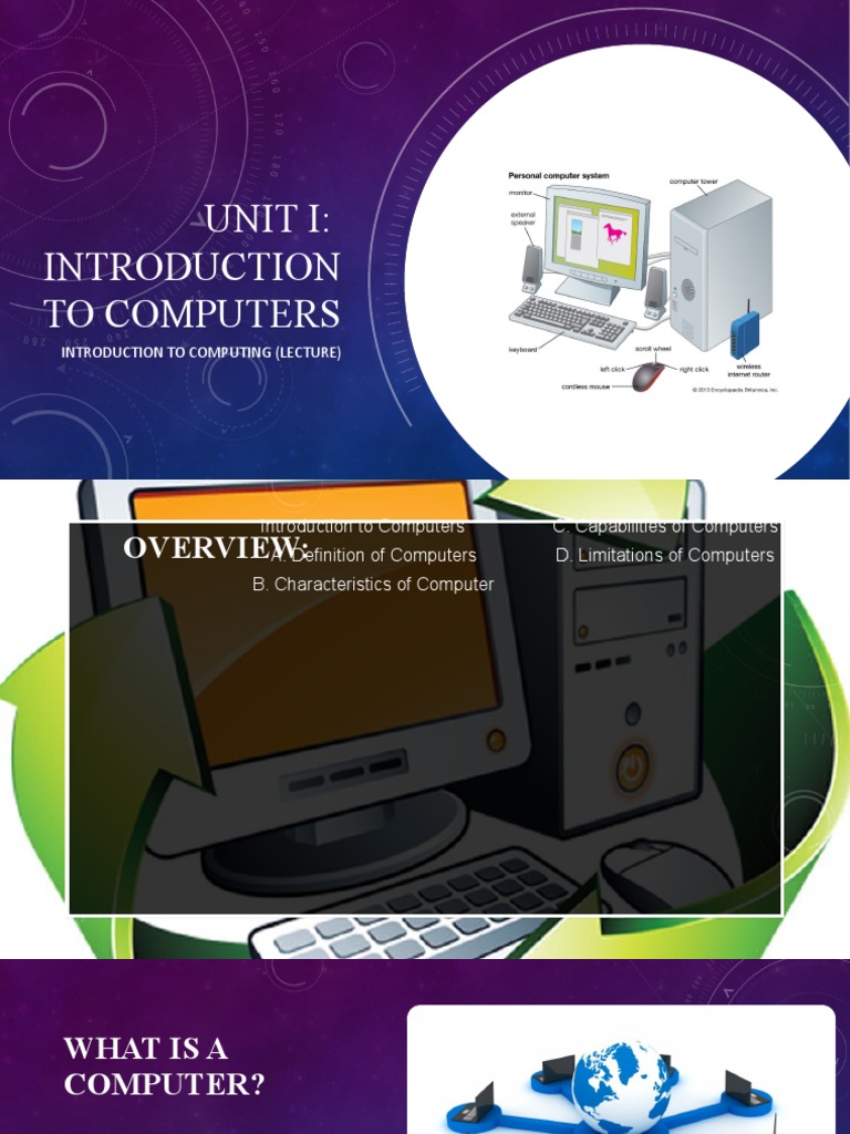 Unit I Introduction To Computers (INTRO To COMPUTING LEC) | PDF ...