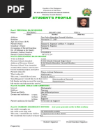 Student Profile Template | PDF