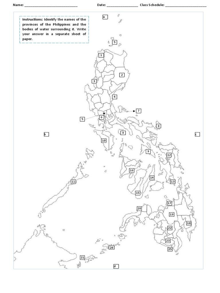 Activity 3 - Philippine Map Quiz | PDF