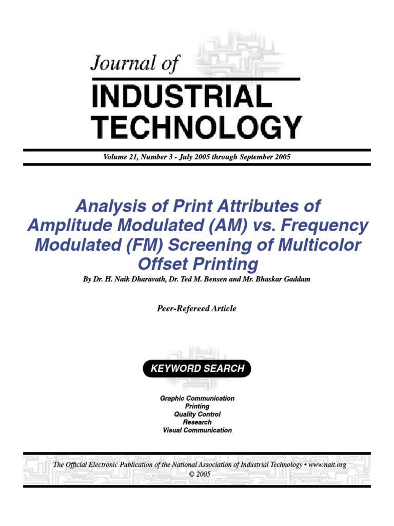 AM Vs FM Screening | PDF | Frequency Modulation | Graphic Design