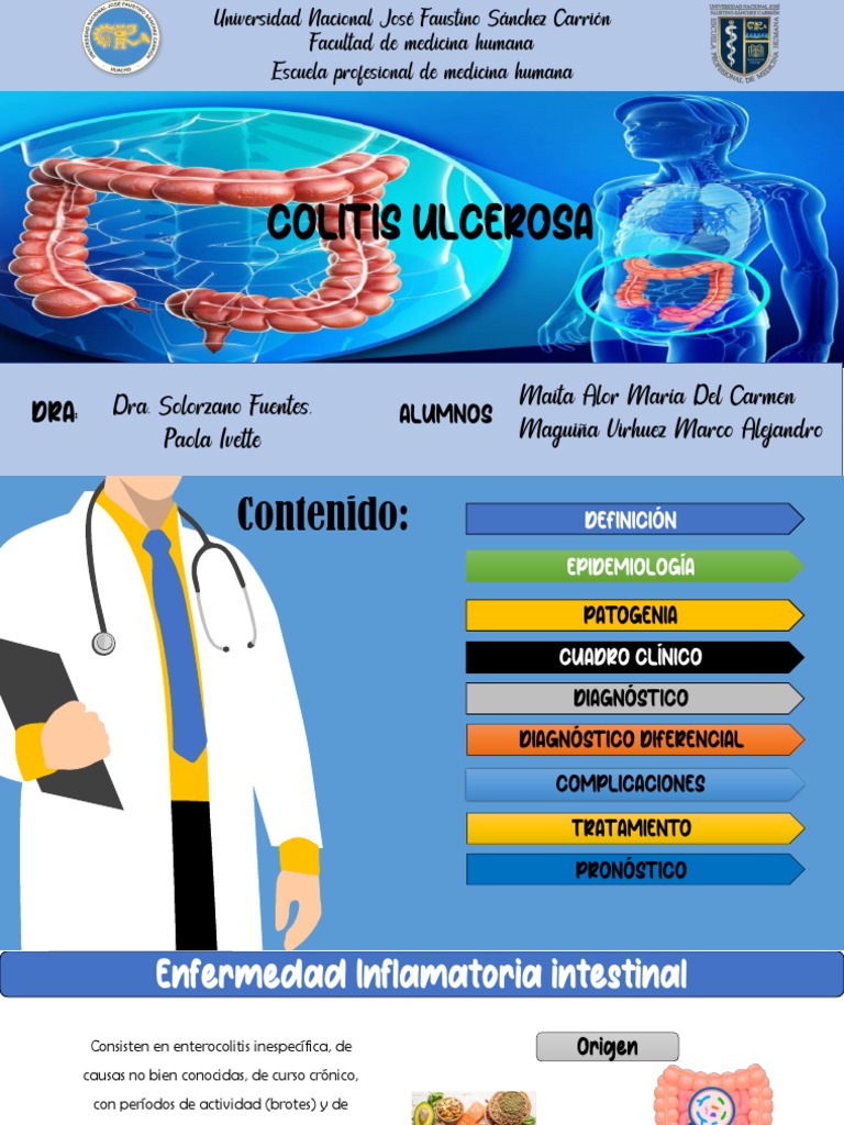 Síntomas y diagnóstico de pancolitis | PDF | Cáncer colonrectal | Diarrea