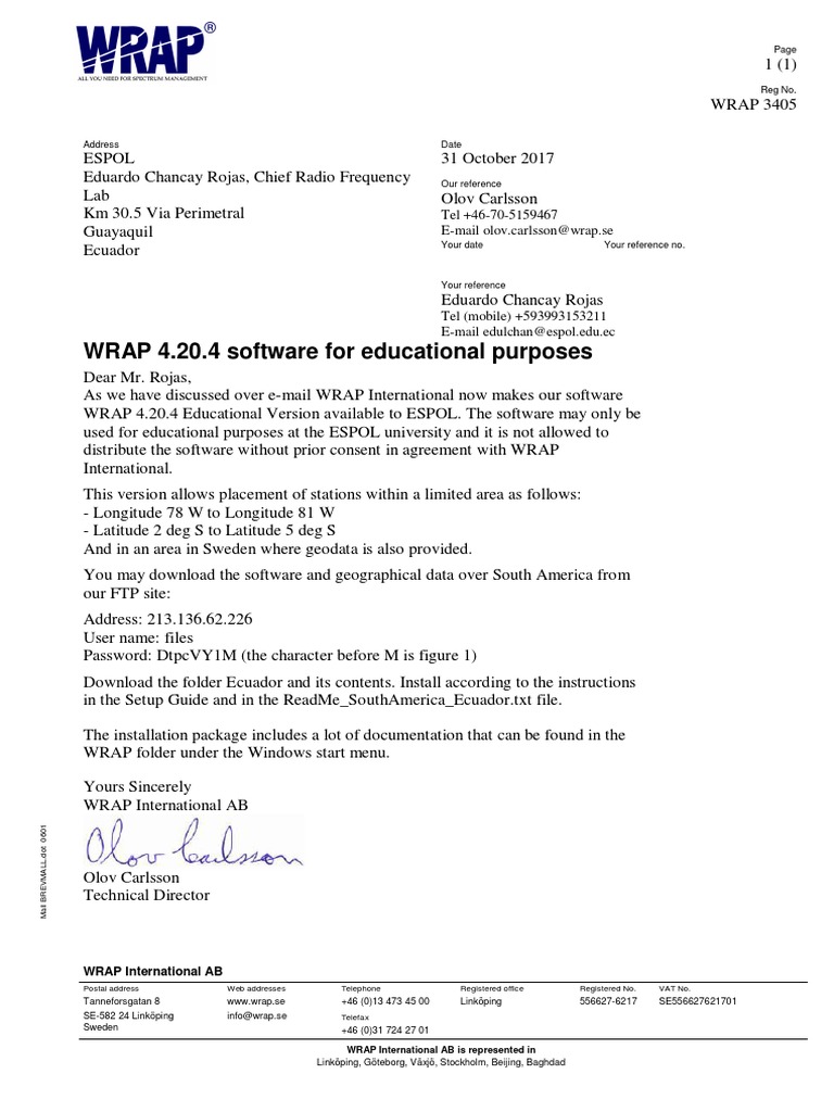 WRAP 4.20.4 Software for ESPOL | PDF | Computer Architecture | Computer ...