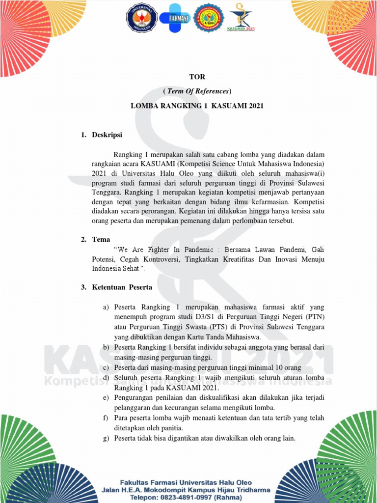 Championing Knowledge: The Rangking 1 Competition at KASUAMI 2021 | PDF