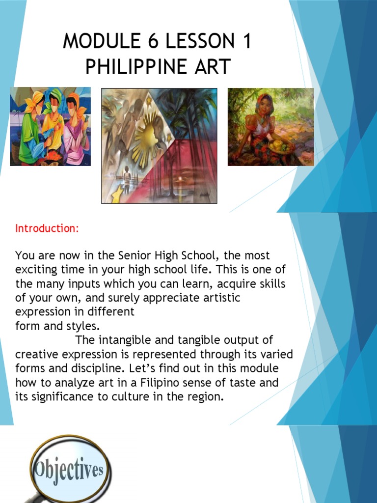 Module 6 Lesson 1 Philippine Art | PDF | Paintings | Philippines
