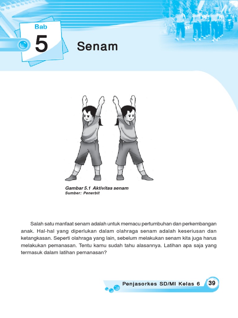 Materi PJOK Kelas 6 Bab 5 Senam | PDF