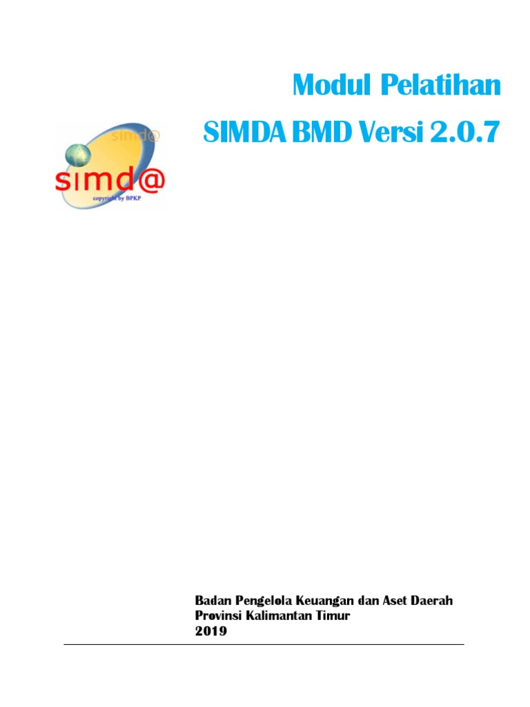 Modul Pelatihan SIMDA BMD | PDF