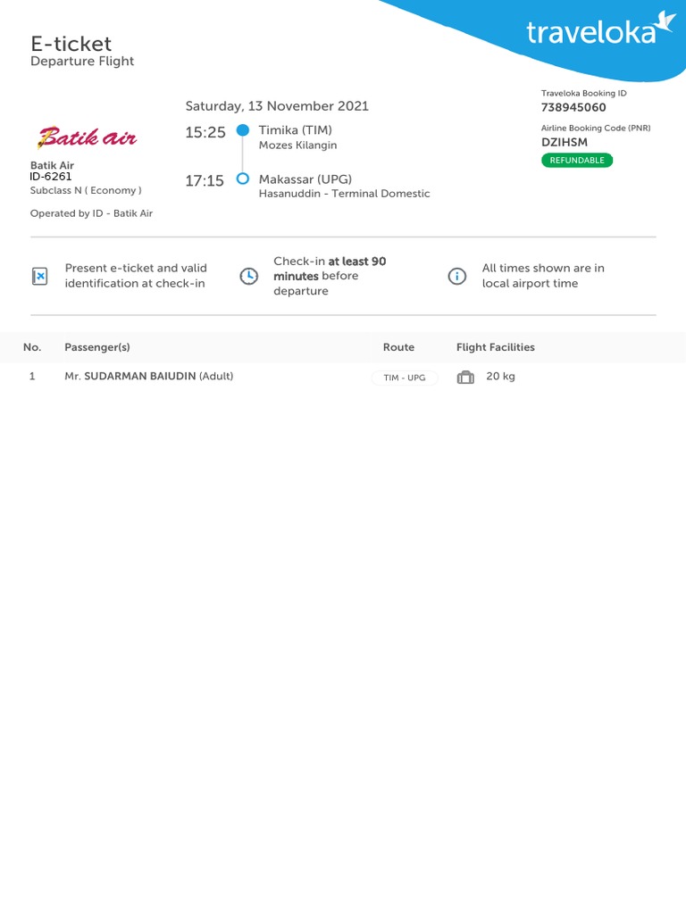 Tirza H e T Diaz Tim Dzihsm Upg Flight - Originating | PDF