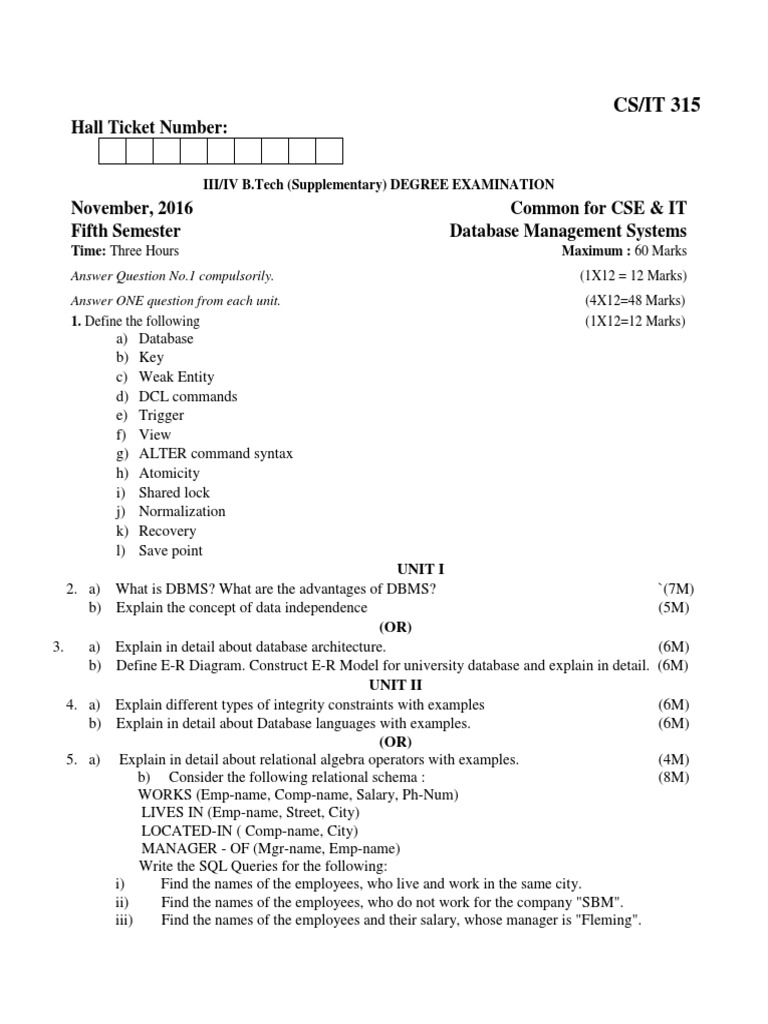 16oct Csit 315 | PDF | Relational Database | Databases
