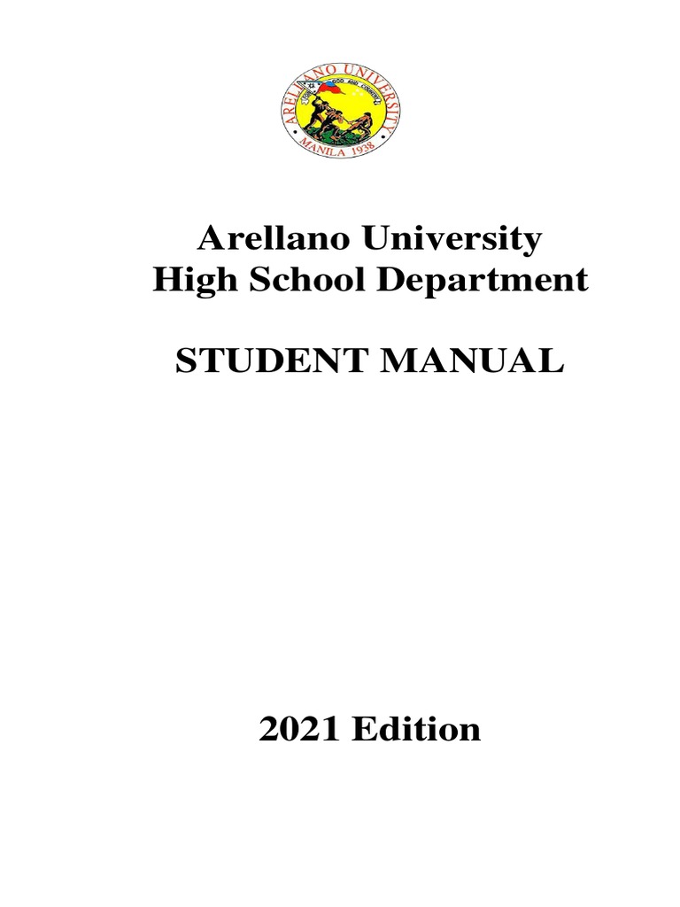 Arellano University Student Manual 2021 | PDF | Educational Stages ...