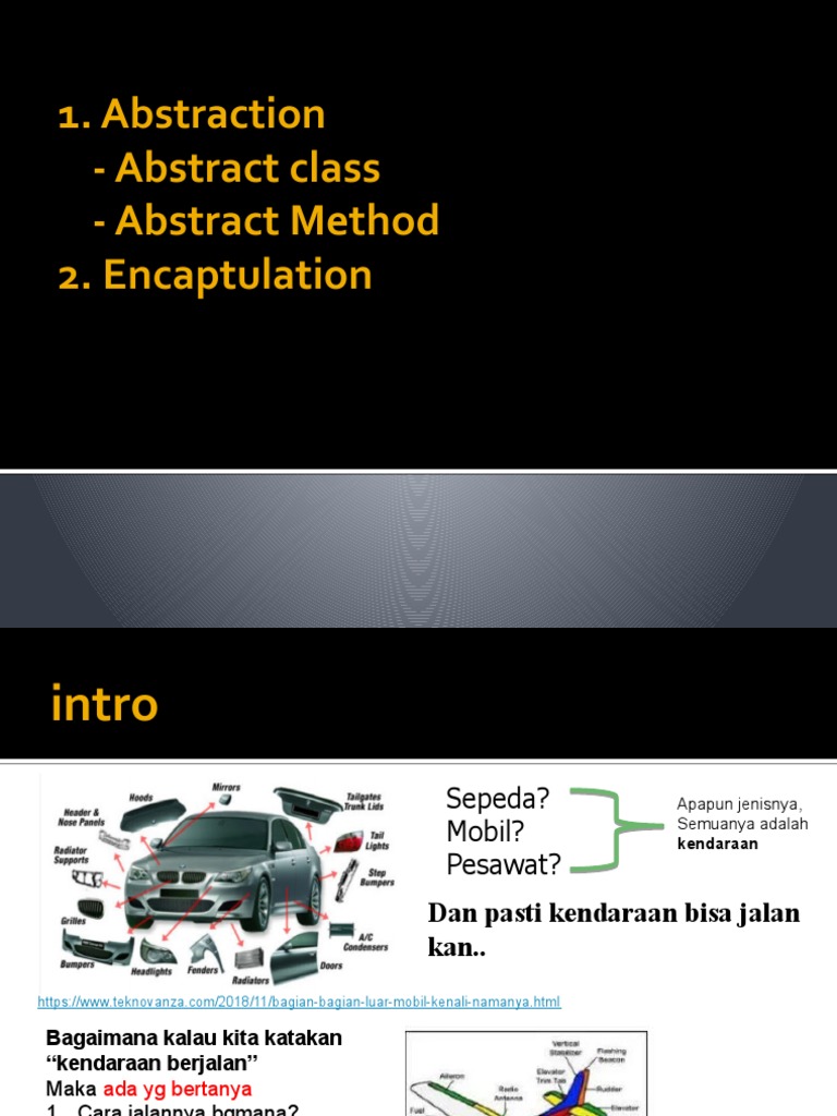 Pertemuan 07 - Konsep PBO (Kelas Abstrak, Abstract Method Encapsulas | PDF