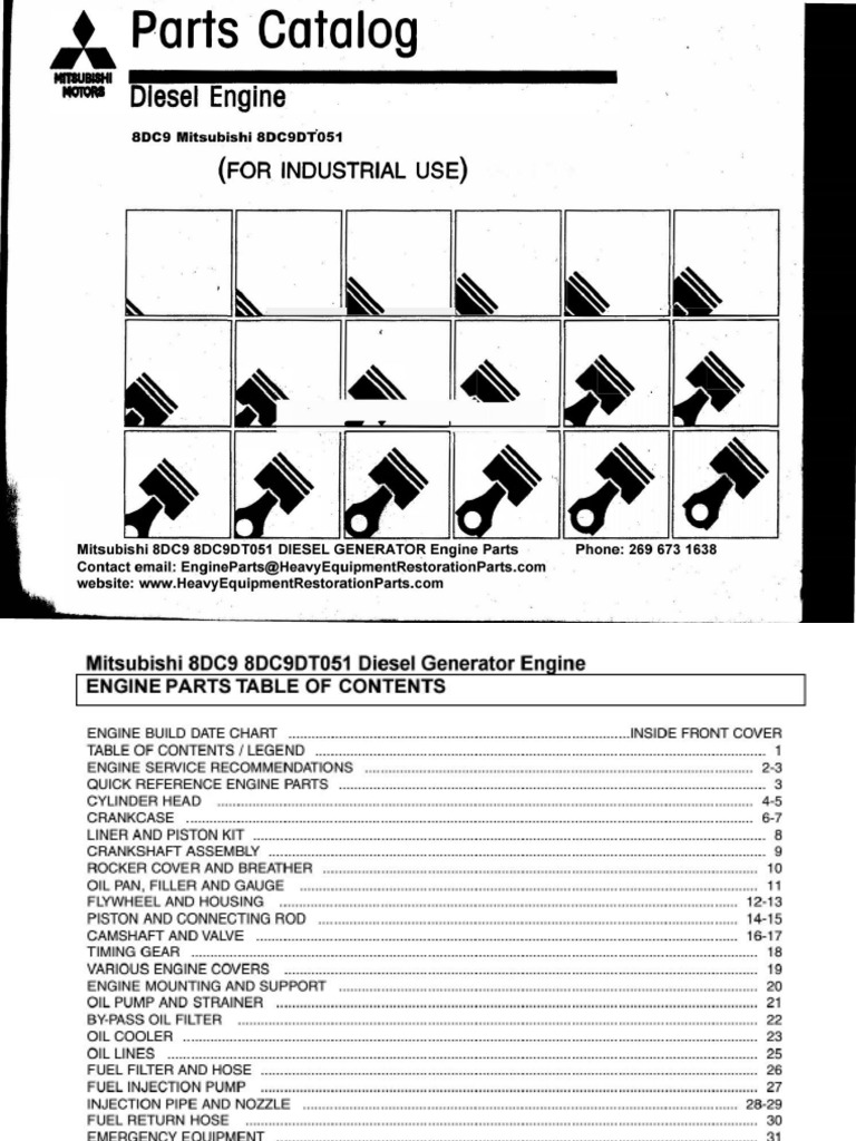 Part Manual Mitsubishi 8DC9 | PDF