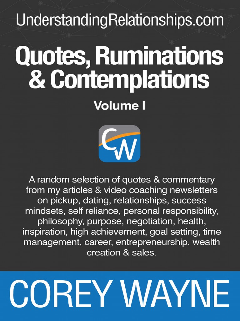 Quotes Ruminations Contemplations | PDF | Love | Romance (Love) Quotes Ruminations Contemplations | PDF | Love | Romance (Love)